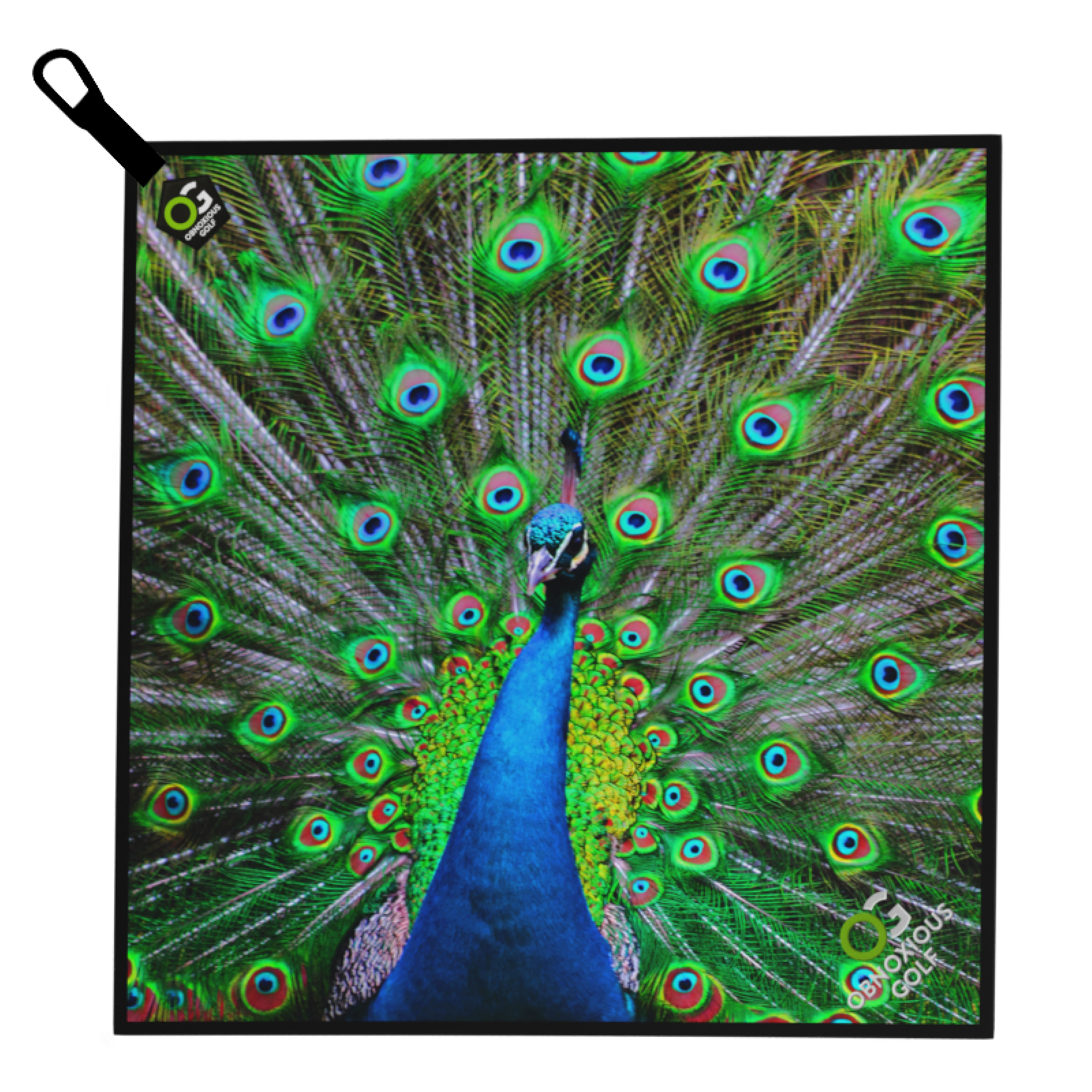 The Obnoxious Towel - Peacock Edition – Obnoxious Golf
